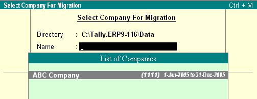 Error Message While Trying To Migrate Tally 72 Data To Tally 9